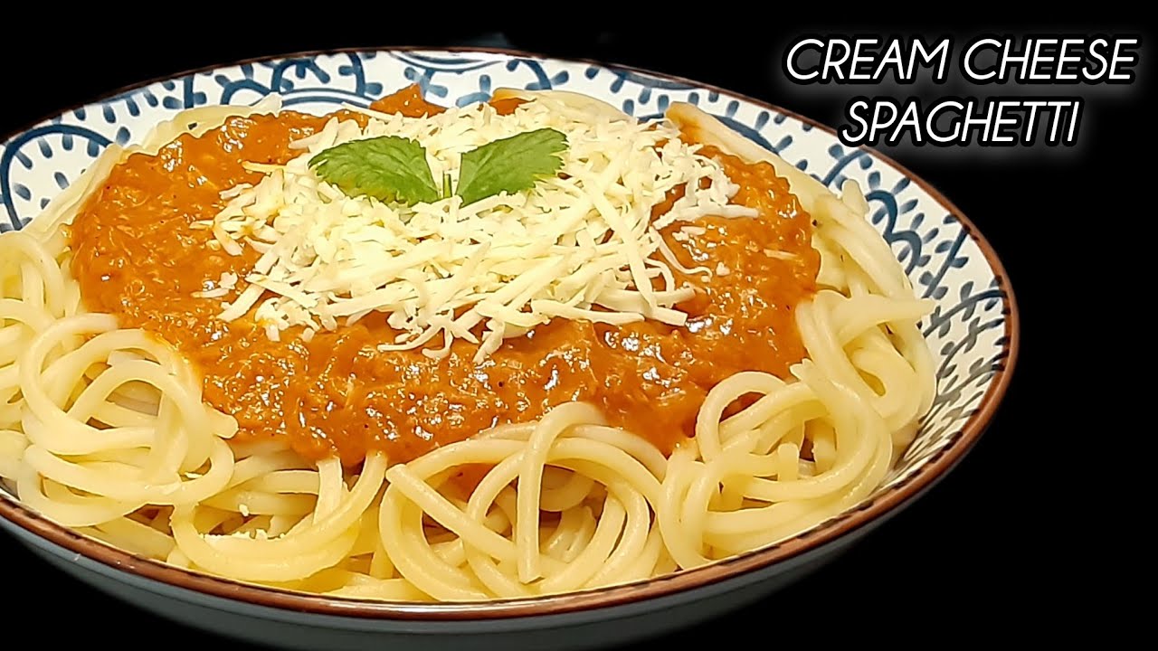 Filipino Style Spaghetti with Cream Cheese - YouTube