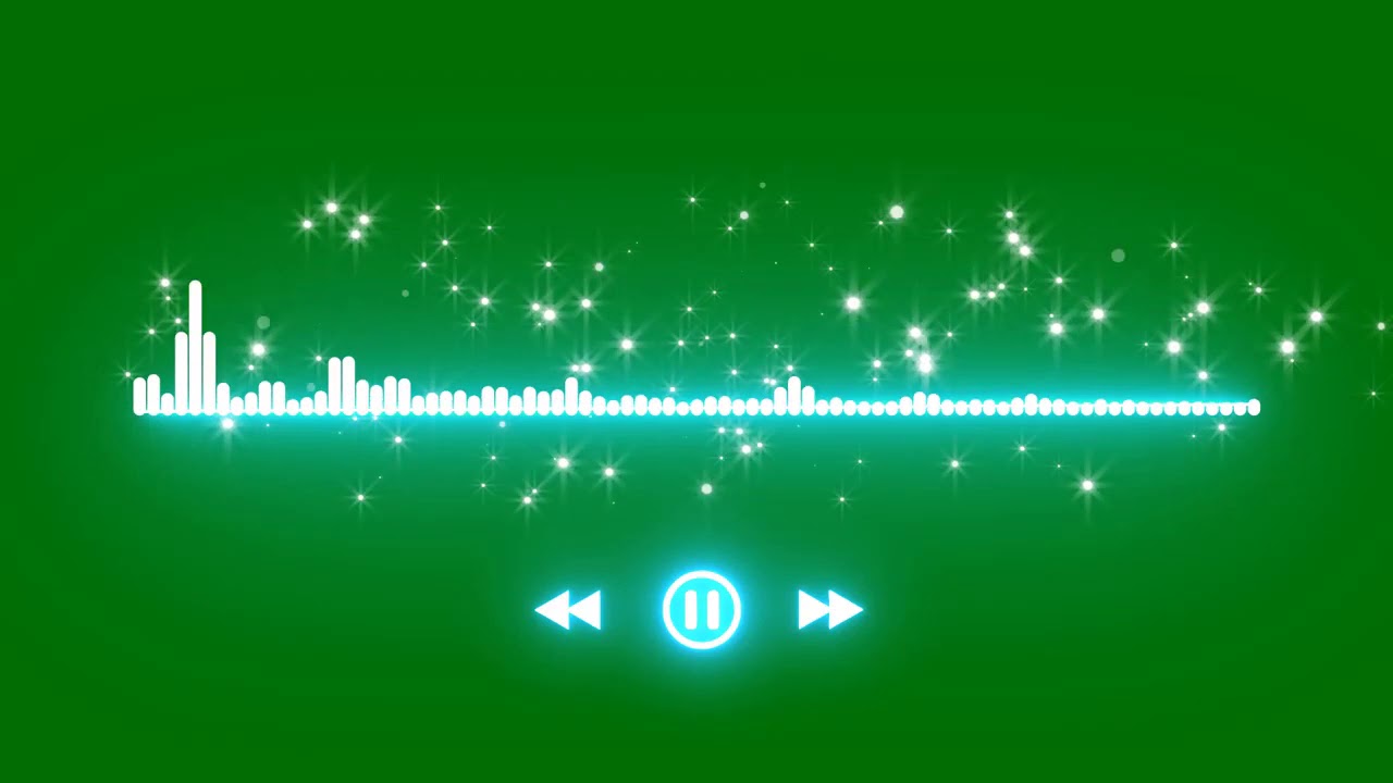 New Green screen line audio spectrum - YouTube