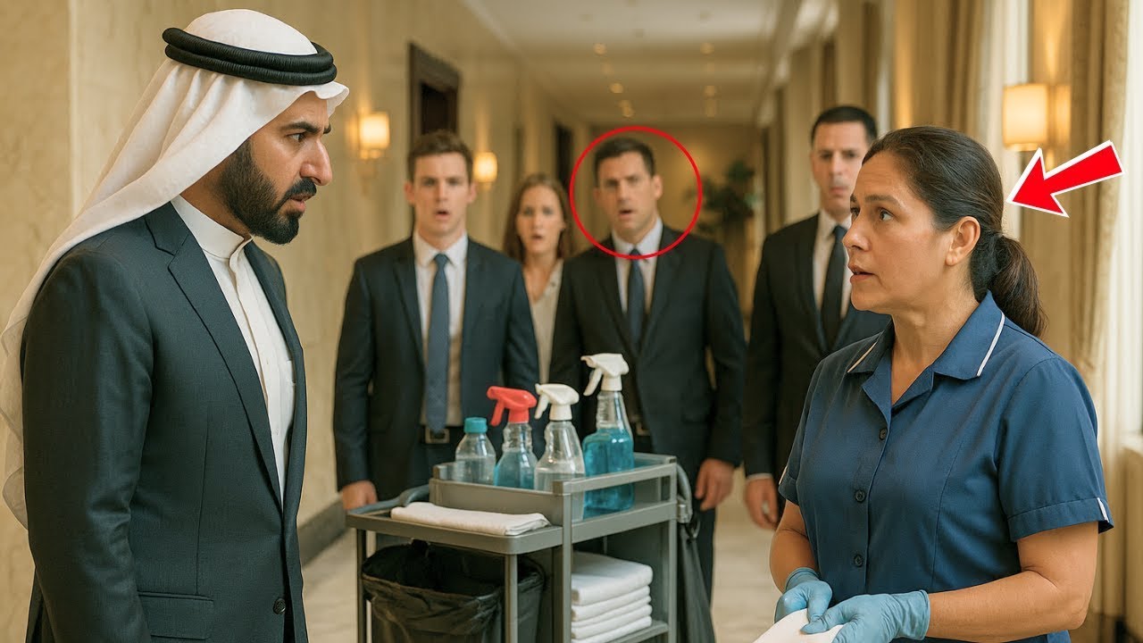 The millionaire sheikh asked a question in Arabic and the cleaning lady ...