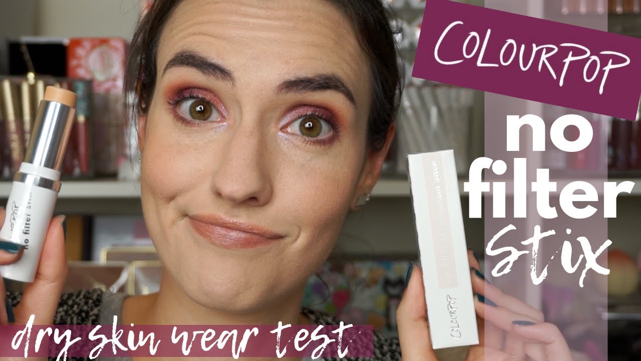 ColourPop No Filter Foundation Stix | DRY SKIN Demo + Wear Test - YouTube