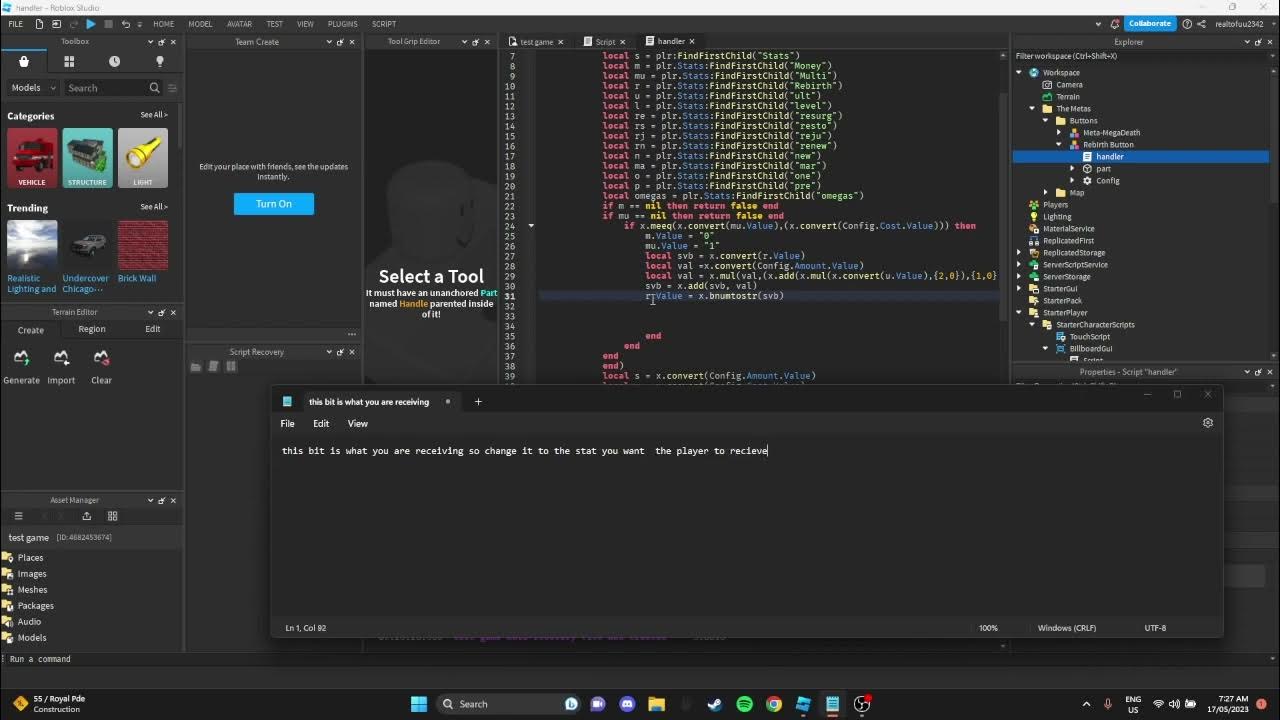 Part 3 | Assigning Stats to Buttons | How to make A Difficulty Button Simulator - YouTube