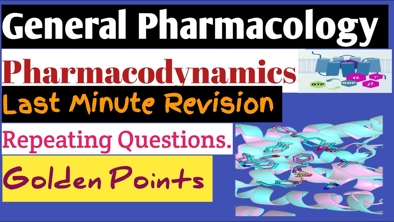 Pharmacodynamics_Last Minute Revision_Mechanism of Drug action_Golden ...