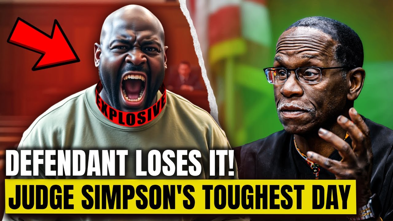 Judge Simpson Faces Off Against Explosive Defendant in Tense Showdown ...