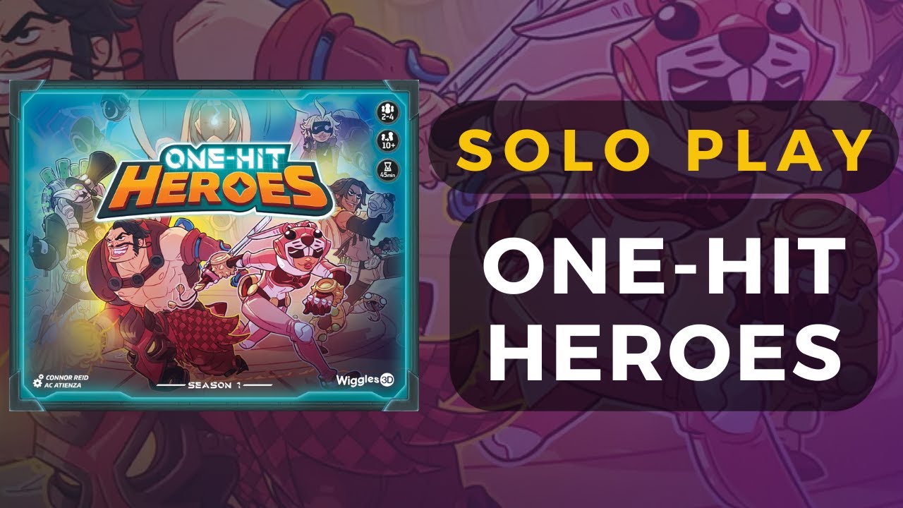 One-Hit Heroes Boardgame Two-Handed Solo Play - Sofia and Tokki vs ...