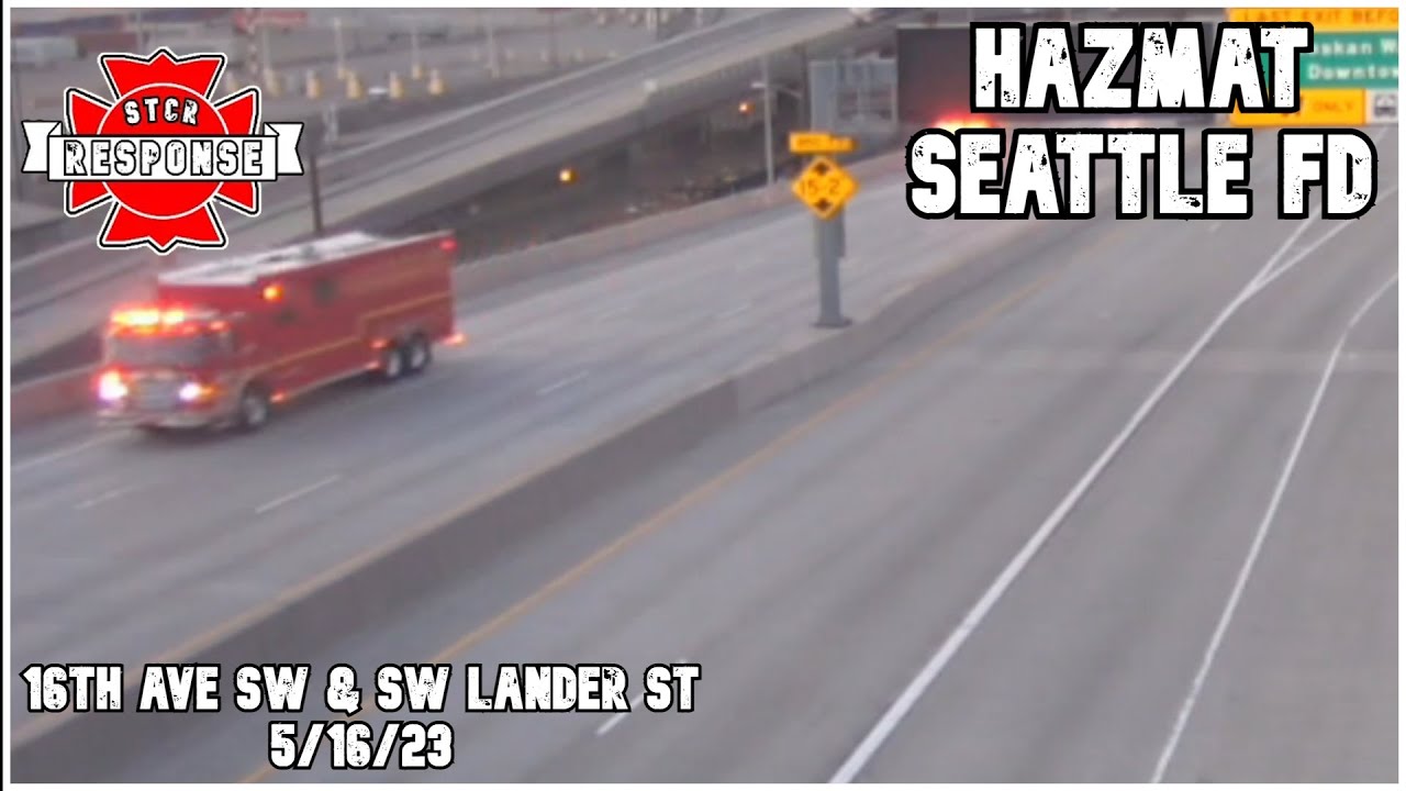 Five views of the Seattle Fire HAZMAT team responding - YouTube