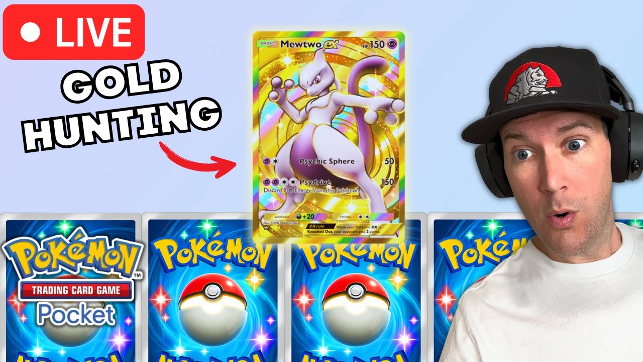 *LIVE* Hunting Gold Mewtwo! Trainer Battles, Deck Tips, Vensuaur Drop ...