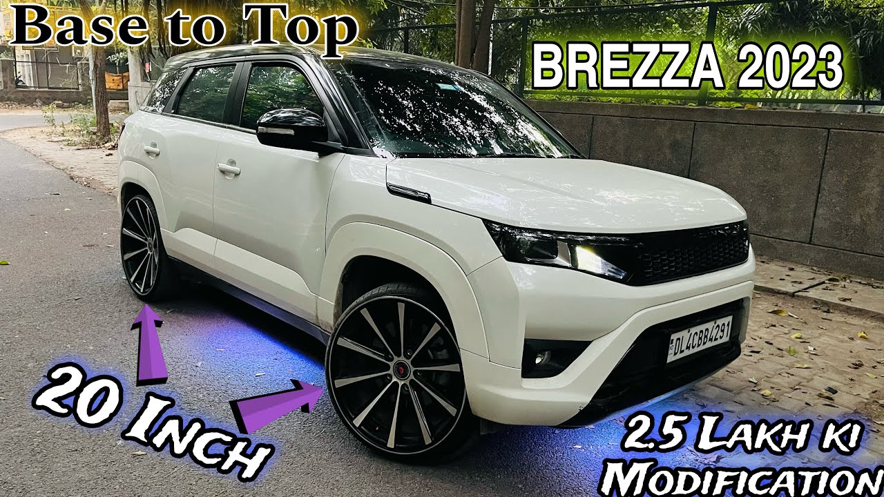 Modified Maruti Brezza 2023🔥20 Inch Alloywheels on Brezza 2023😱LED ...