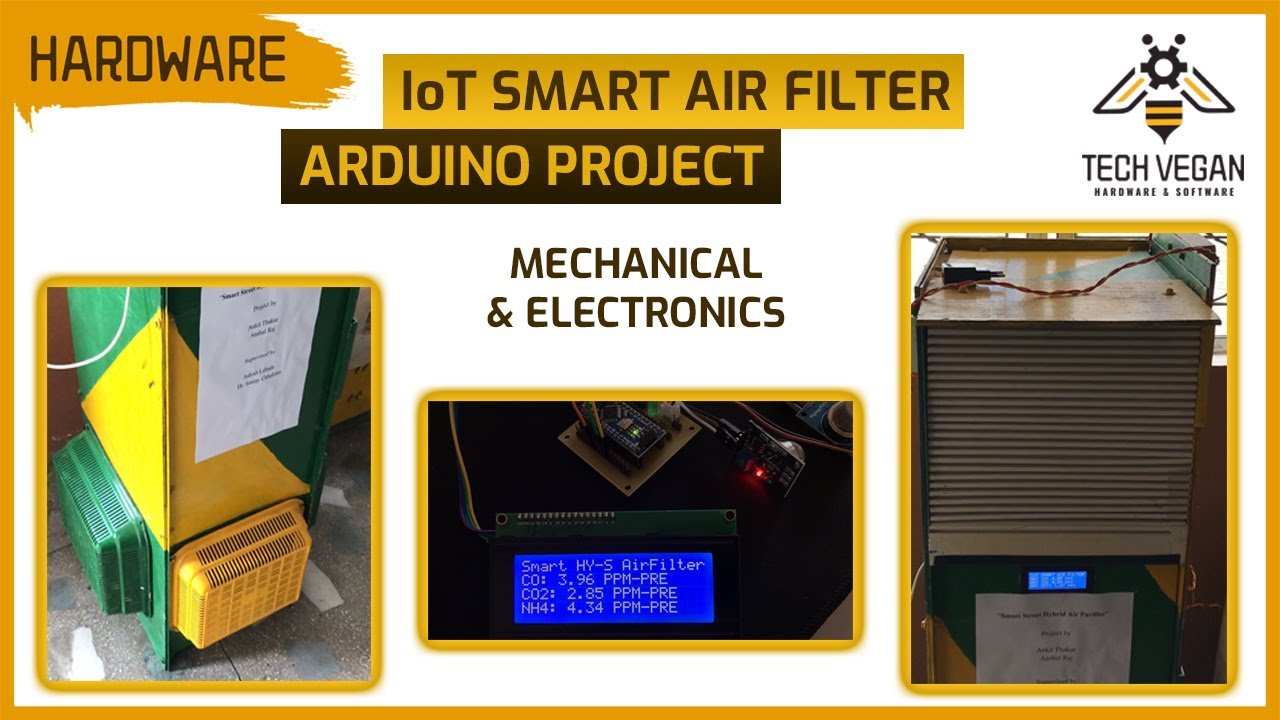 Smart Air Filter Mechanical Engineering Project | Street Air Purifier ...