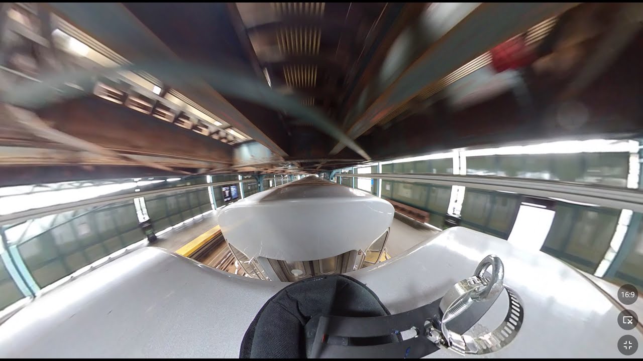 Train Cam 360: Top of F Train Part 2 : Ave U to West 8th - YouTube
