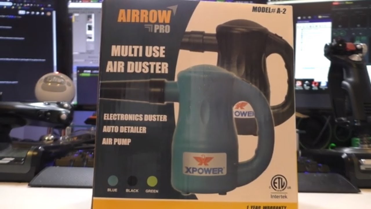 XPOWER A-2 Airrow Pro Multi-Use Air Duster Unboxing - YouTube