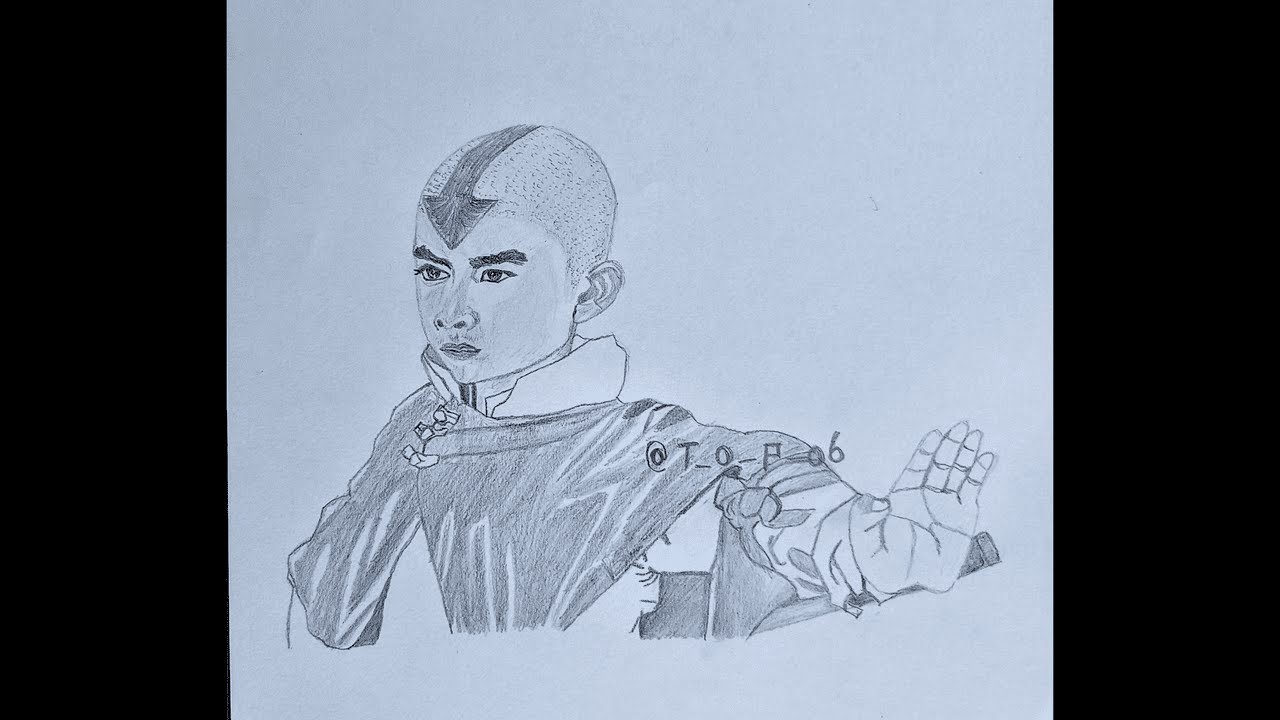 How to draw Avatar Aang | Aang step by step easy for beginners #avatar ...