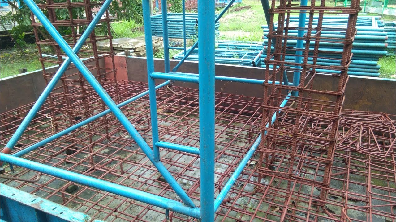 Column and footing bar details|Top and Bottom bar|Chair bar ...