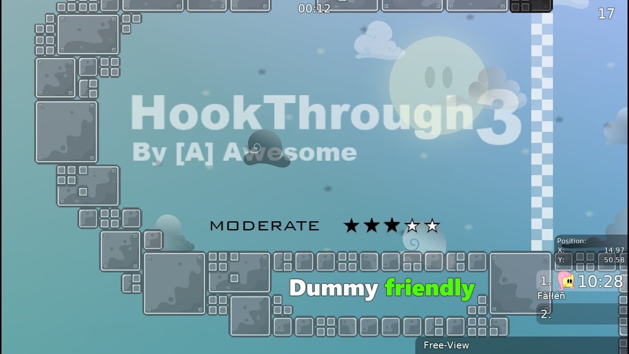 DDNet ( Teeworlds ) – HookThrough 3 (Moderate ★★★ ) - YouTube