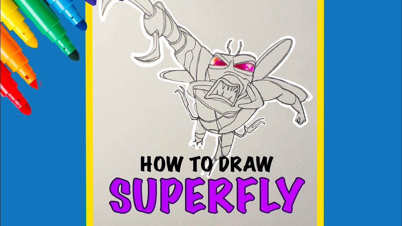 How To Draw SUPERFLY From “Teenage Mutant Ninja Turtles: Mutant Mayhem ...