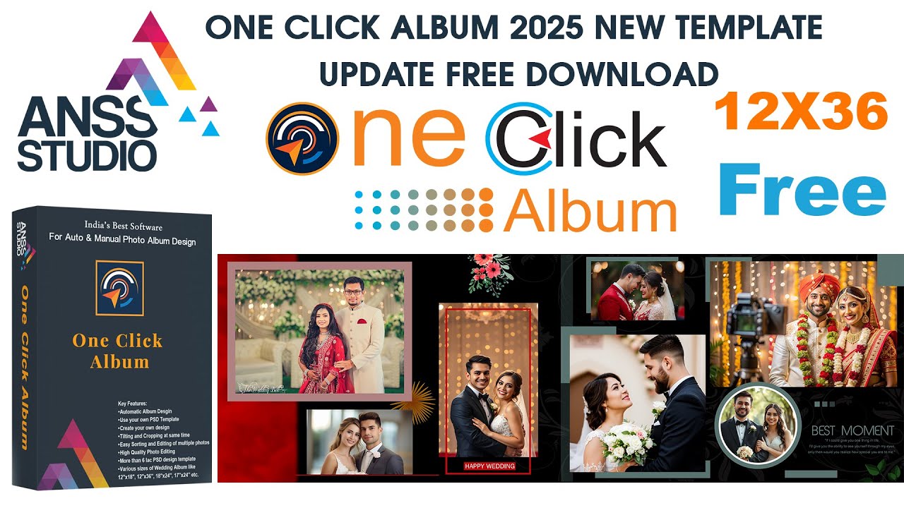 One Click Album 2025 New Template Update | Free AI Photo Album Software ...