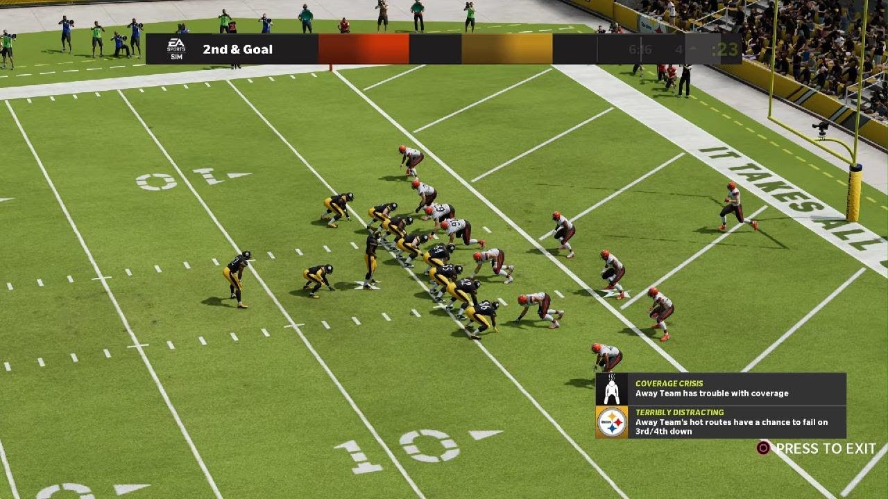 Madden NFL 2033 Franchise Week 1 Cleveland at Pittsburgh - YouTube