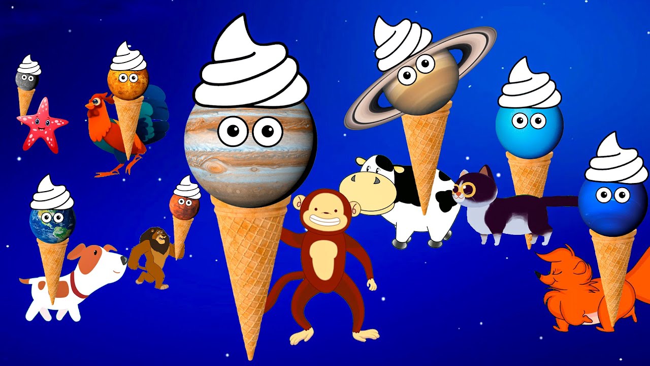 ICE CREAM PLANET GAME 2 | Funny Planet comparison Game | 8 Planets ...