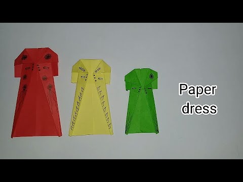 Paper Dress | Paper Clothes | How To Make Dress Out Of Paper - YouTube