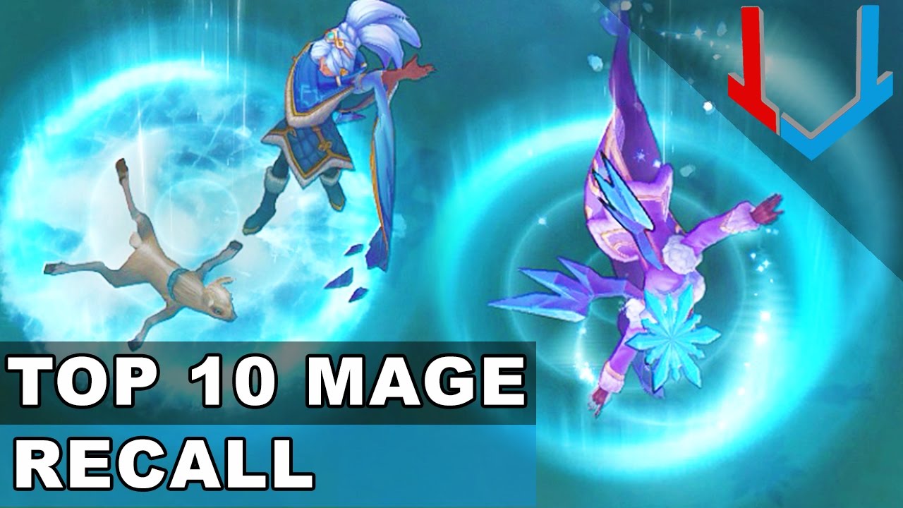 TOP 10 Mage Recall Animations in League of Legends - YouTube