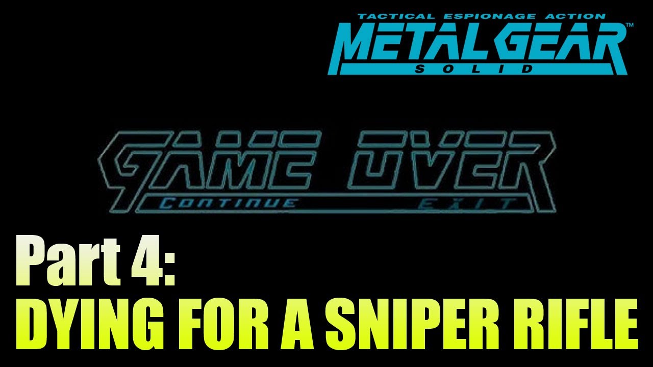 Metal Gear Solid 1 (PS1) - Part 4: Dying For A Sniper Rifle - YouTube