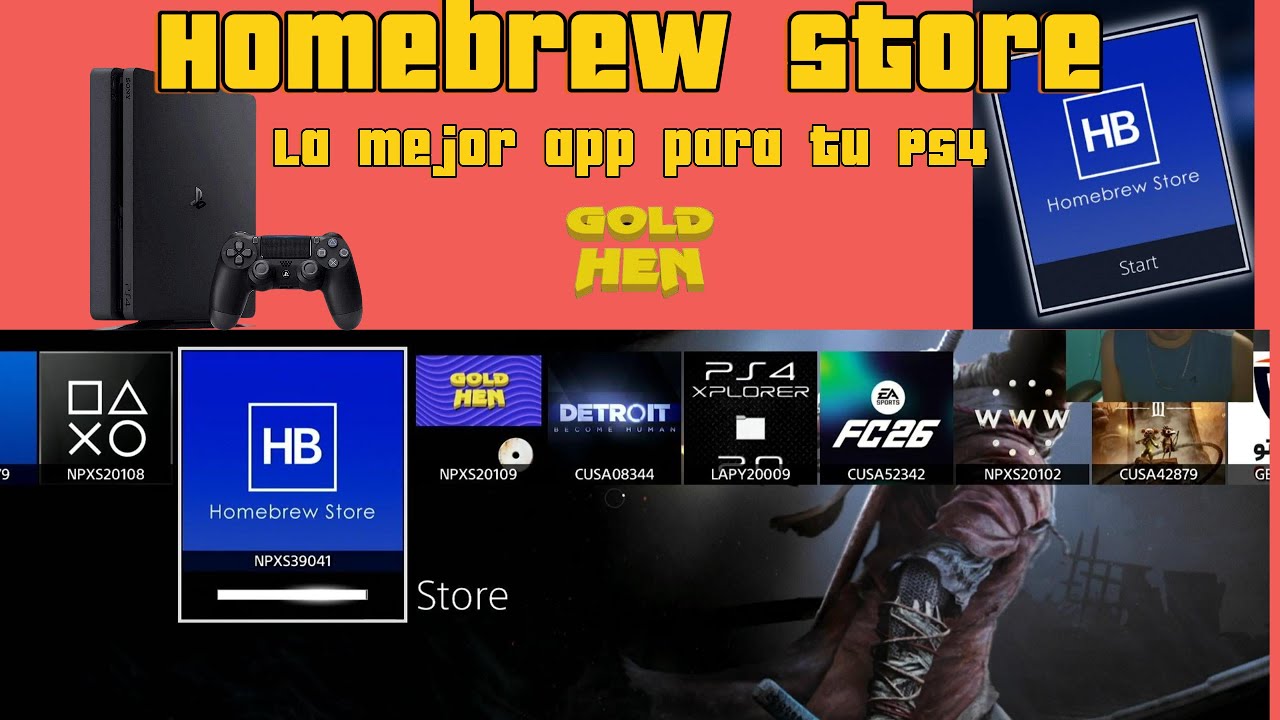 Homebrew Store la Mejor App para Tu PS4 con Goldhen #ps4goldhen #PS4PKG ...