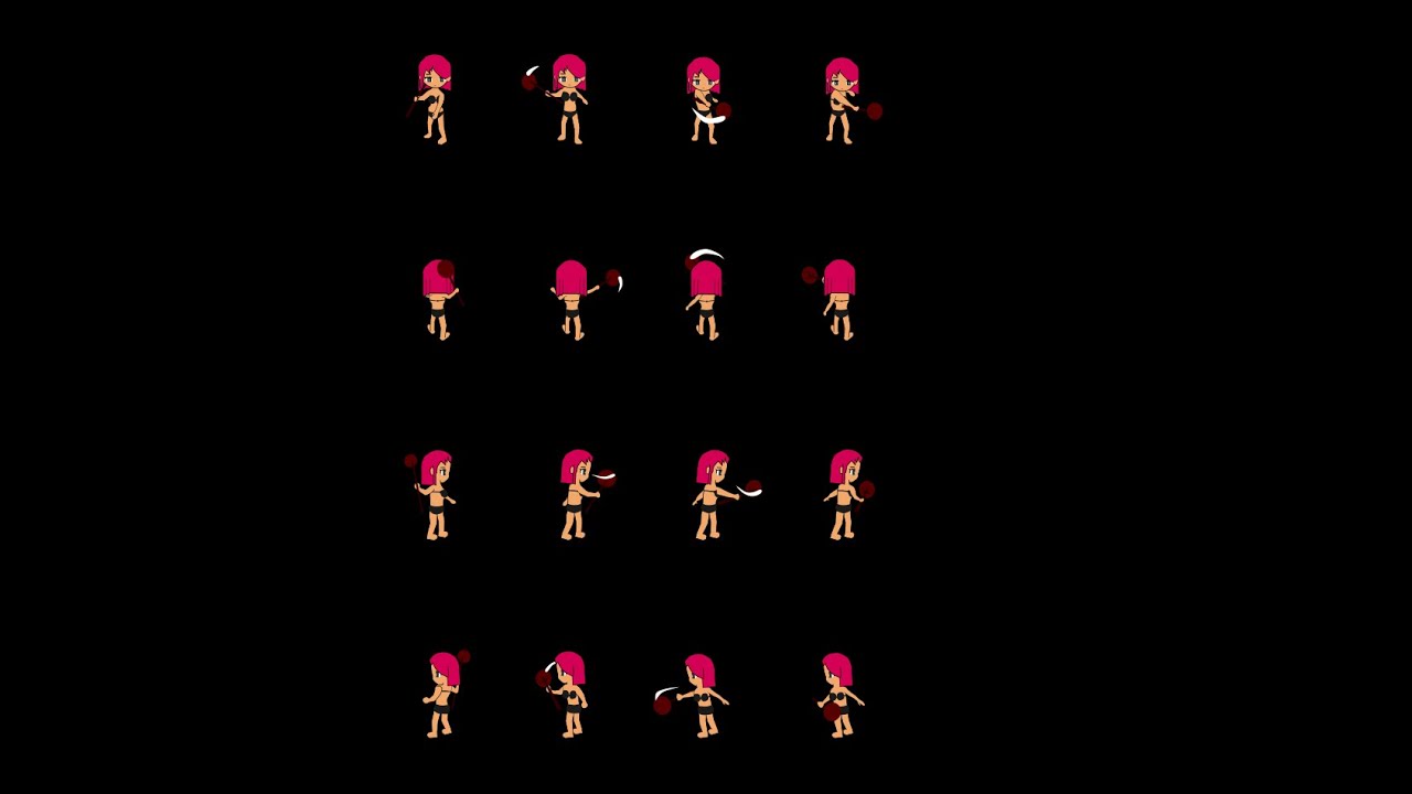 [Game Assets] 2D RPG Wizard Female Base Sprite Trailer Video - YouTube