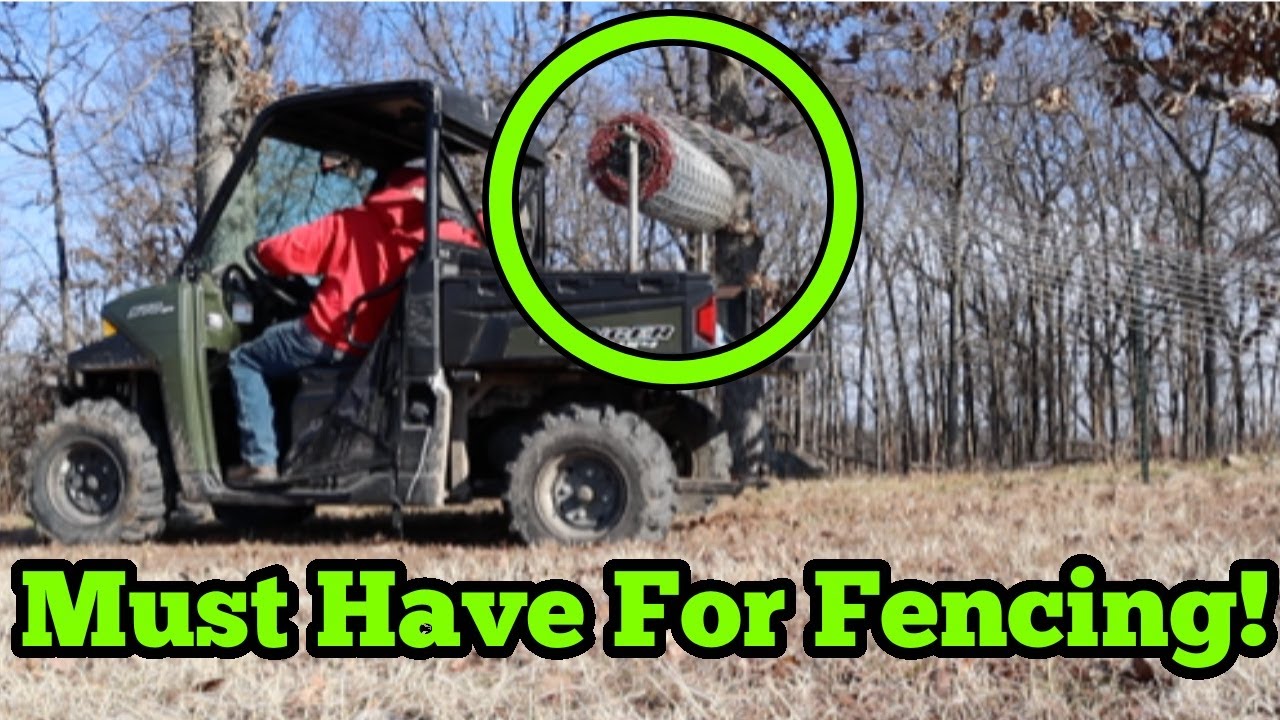 The Easiest Way To Roll Out Field Fencing! - YouTube