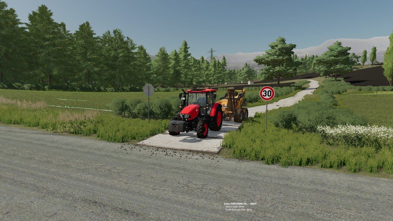 Farming Simalator 22-transportation of stonemasons witch Zetor fortera ...