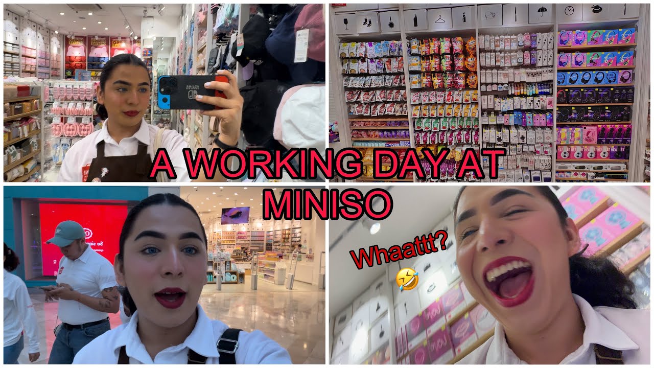 Come to work with me at MINISO!! 🥰 ️💗 #miniso #adaywithme #shiftwork # ...