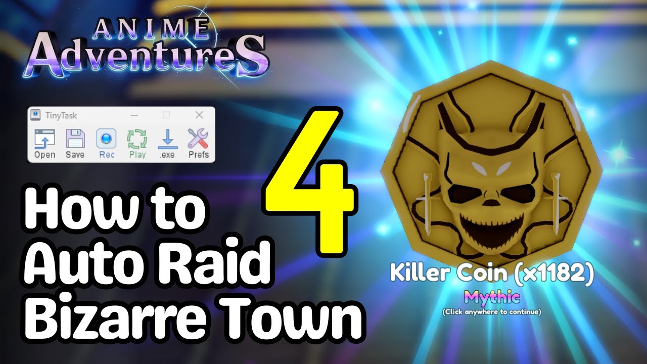 How to AUTO RAID ACT4 Bizarre Town in Anime Adventures Roblox Indonesia ...