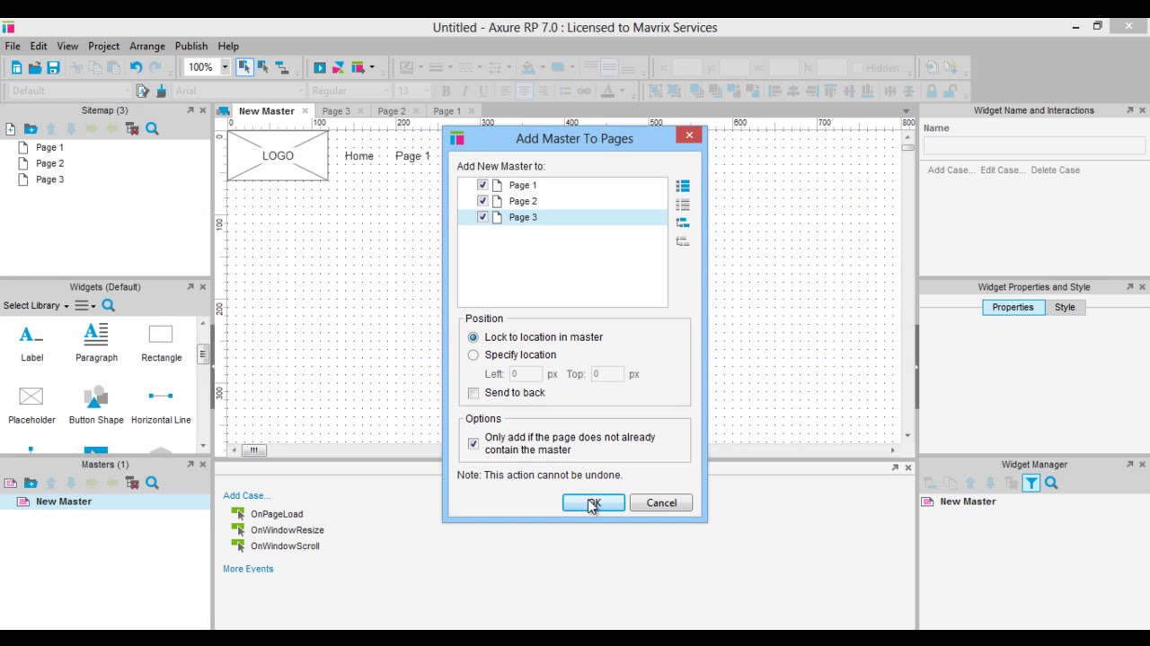 006 - Raised Events Interactions and Previewing a Prototype in axure ...