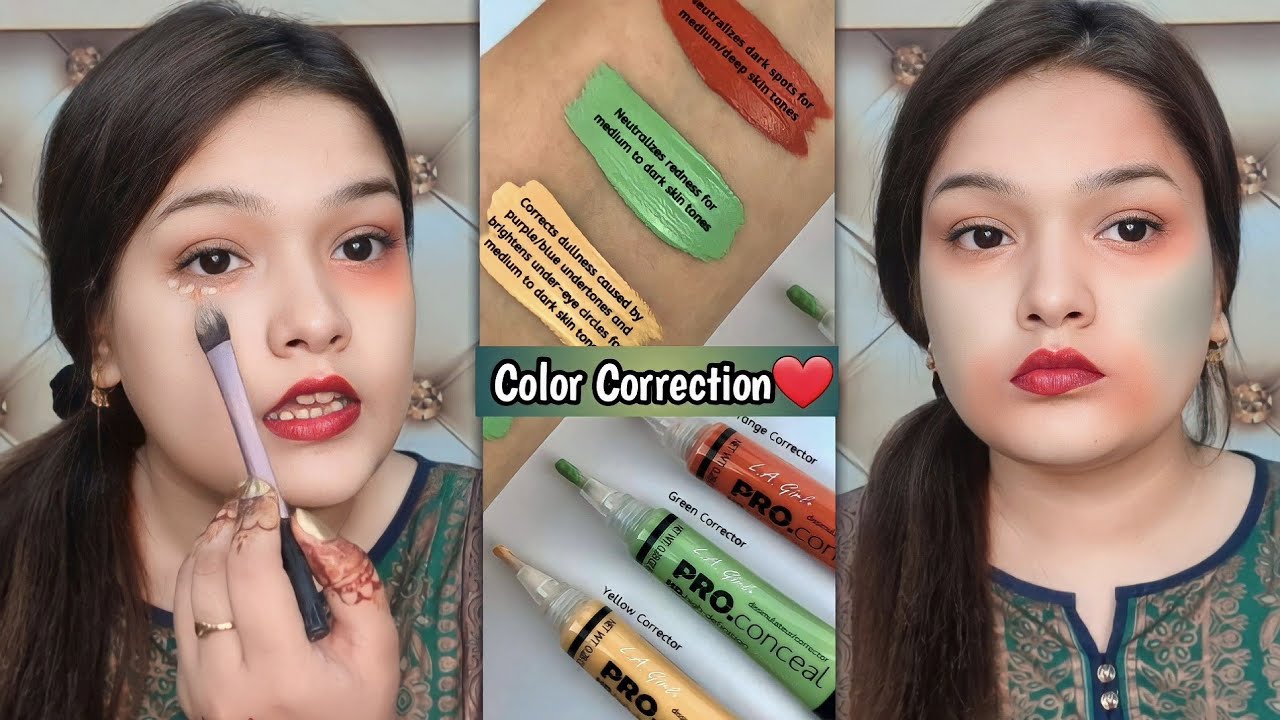 How to Apply Color Correcting Concealers | Color Theory | Hide Dark ...