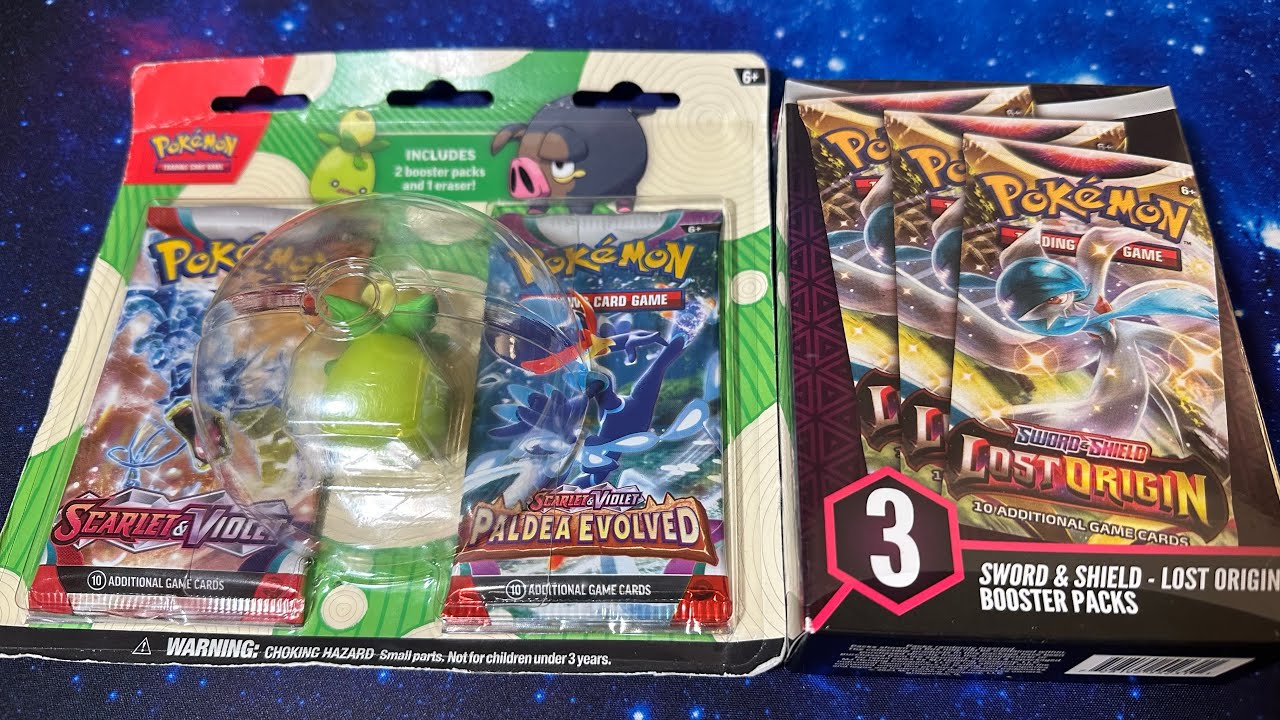 Pokemon! Time! 3x Lost Origin Booster Packs Box and A Random Pack(With ...
