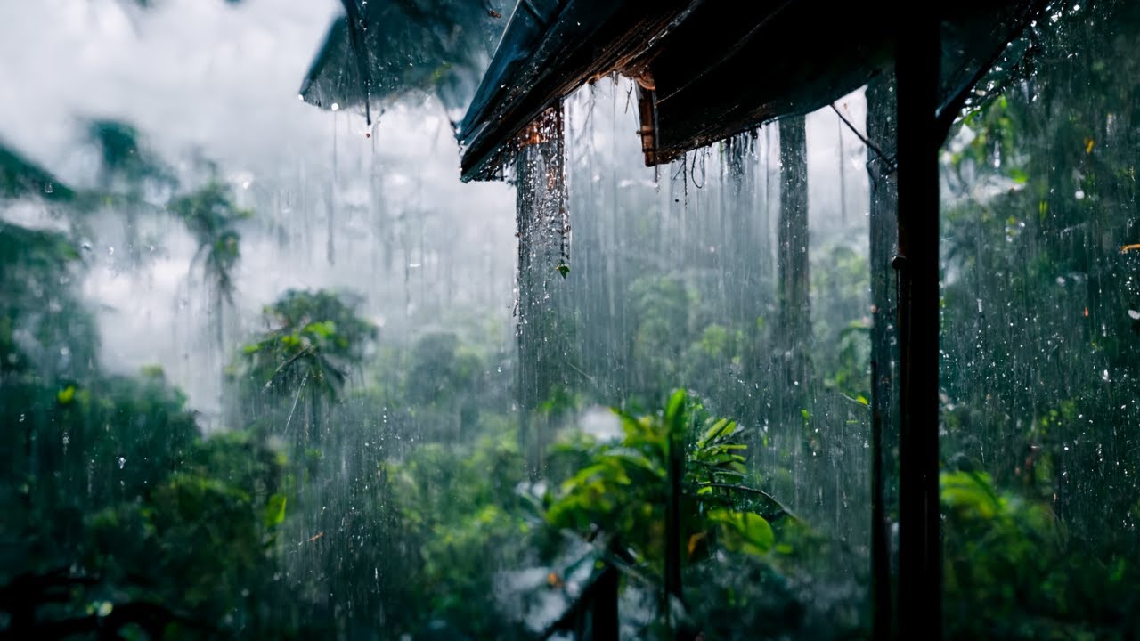 Peaceful Tropical Heavy Rain Unwind In Minutes - YouTube