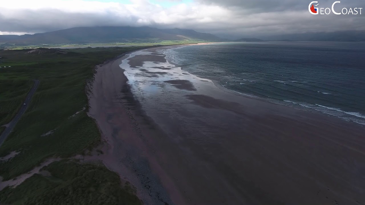 Flying over sand dunes at Maharees, Co. Kerry, Ireland with DJI Phantom ...