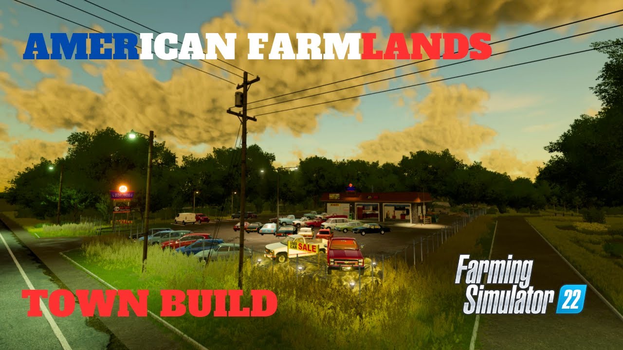 AMERICAN FARMLANDS | TOWN BUILD | FS 22 - YouTube
