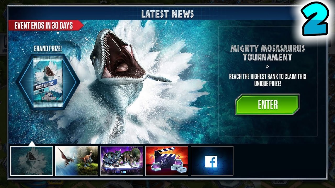 Mosasaurus Tournament?!|Jurassic World the game|Aquatic update part two ...