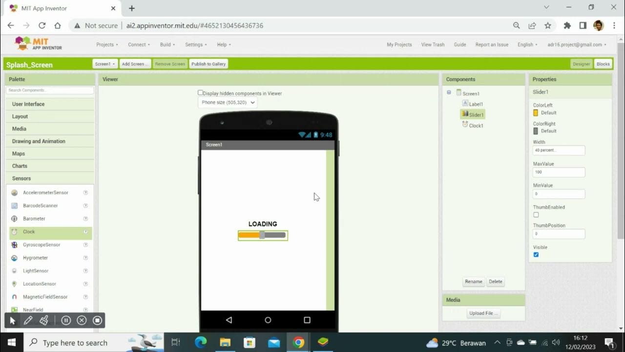 MIT APP INVENTOR 2. How to Make a Loading/Splash Screen (Android)-Cara Membuat Loading/Splash ...