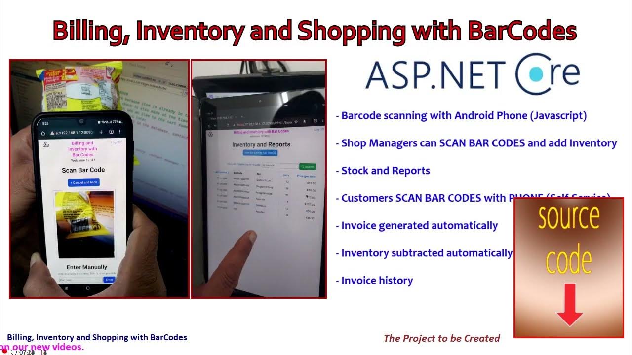 The Project to be Created | Billing, Inventory and Shopping with BarCodes with ASP.NET Core ...