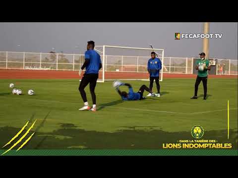 CAN 2021: Quelques images de la séance d'entraînement des Lions Indomptables ce jeudi