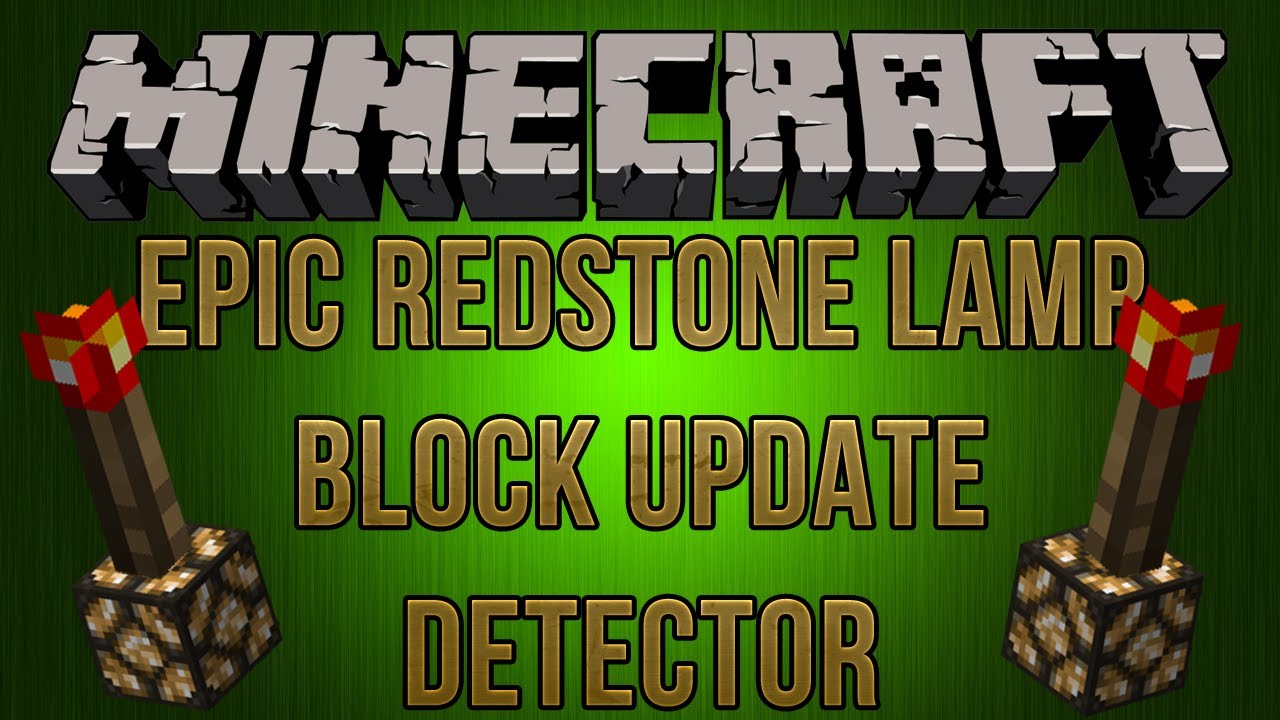 Minecraft Redstone: Epic Lamp Block Update Detector (for Blaqmail ...