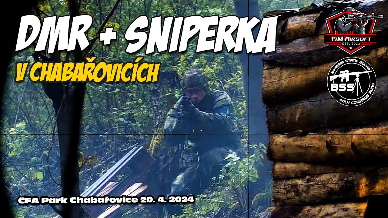 #044 AirSoft: DMR a Sniperská štípačka v Chabařovicích - Gameplay 20. 4 ...