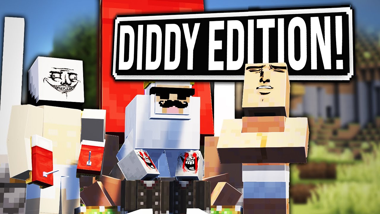 Surviving Minecraft Diddy Edition Villagers is IMPOSSIBLE! - YouTube