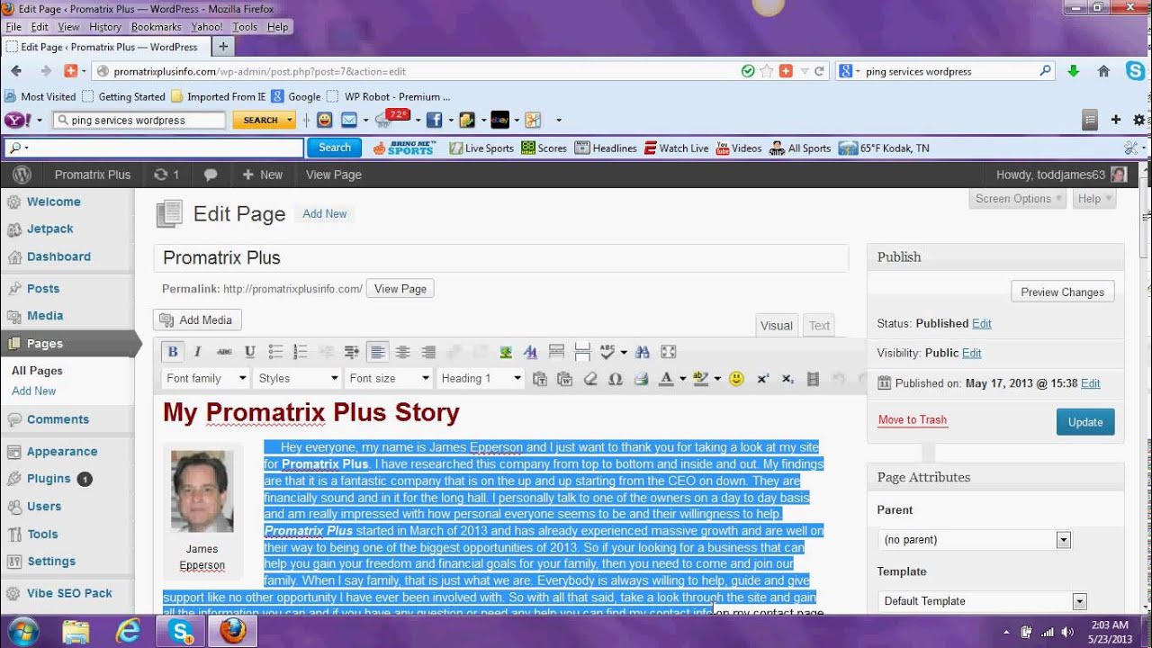 Promatrix Plus SEO Training for Wordpress Blogs - YouTube