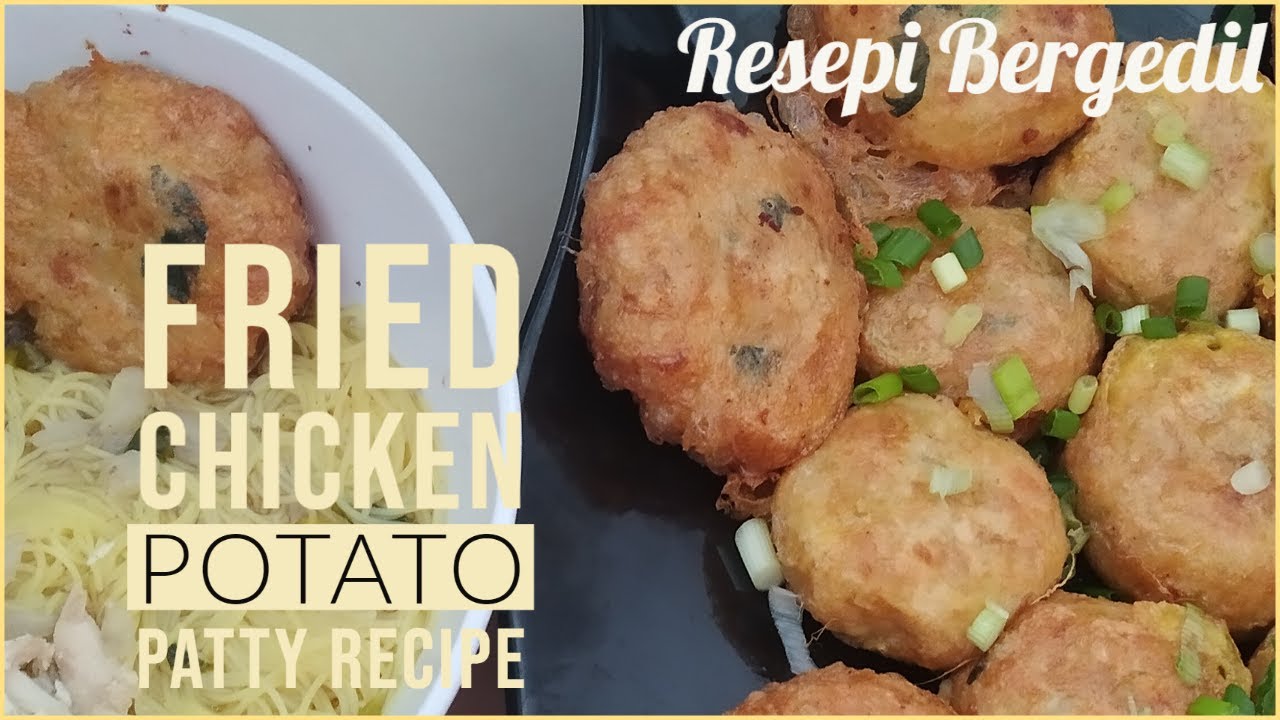 Fried Chicken Potato Patty Recipe || Resepi Bergedil - YouTube