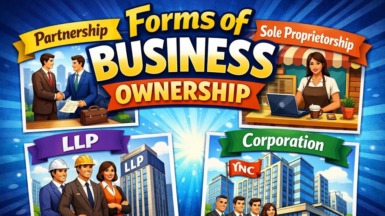 Forms of Business Ownership | Sole Proprietorship, Partnership, LLP ...