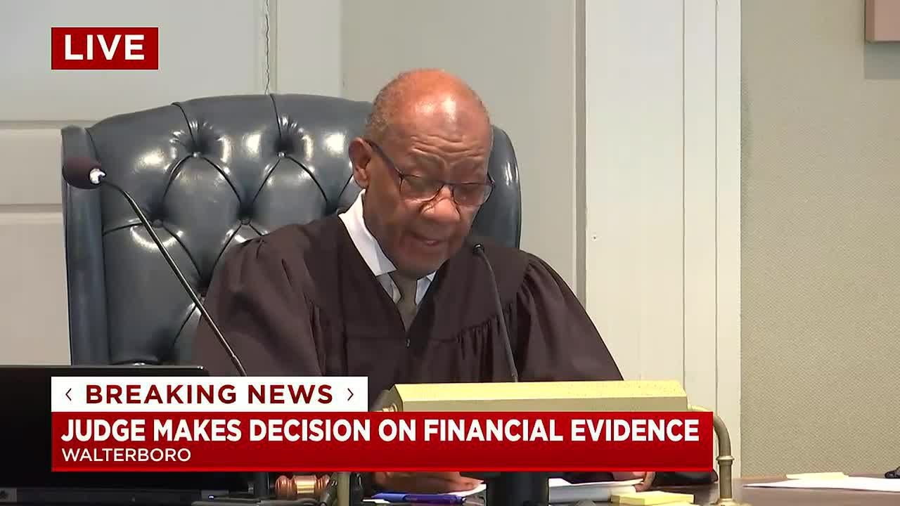 Judge makes decision on financial evidence - YouTube