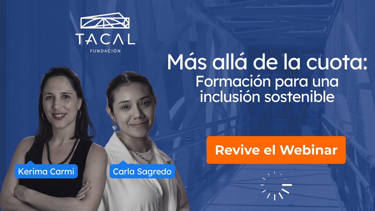 Webinar ''Más allá de la cuota: Formación para una inclusión sostenible ...