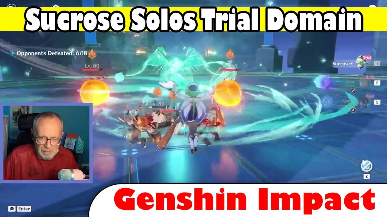 Genshin Impact Sucrose Solos Trial Domain and Rolling Gacha - YouTube
