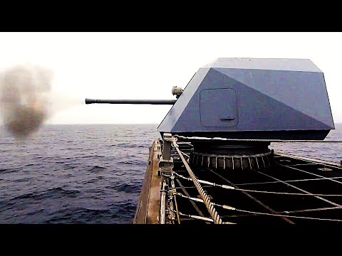 MK 110 MOD 0 57mm Gun Weapon System Live Fire Training Exercise ...